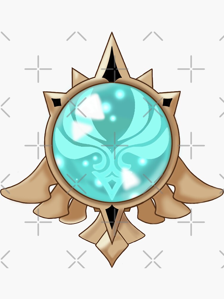 "Anemo Vision" Sticker for Sale by LunarLotusShop | Redbubble