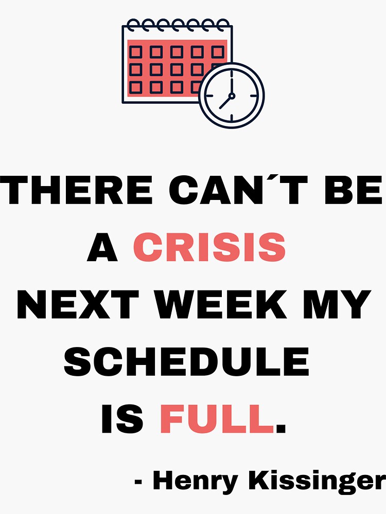 "My schedule is full" Sticker for Sale by daguilon | Redbubble