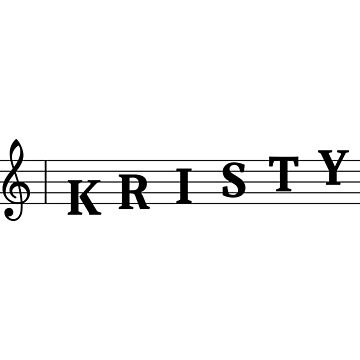 "Name Kristy" Sticker for Sale by gulden | Redbubble