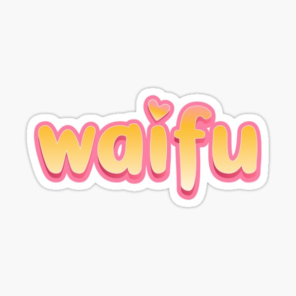 "waifu cute desing Anime tee" Sticker for Sale by TheVibeMerchant ...