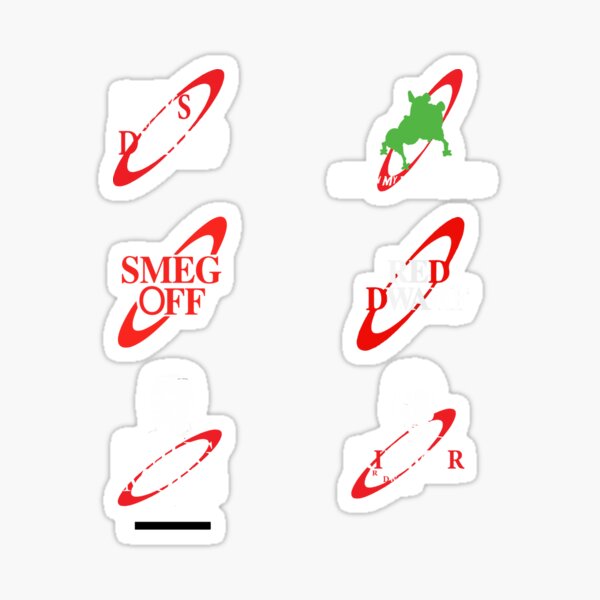 "Red Dwarf Sci Fi Sticker Pack Alpha" Sticker for Sale by arrowroottees ...