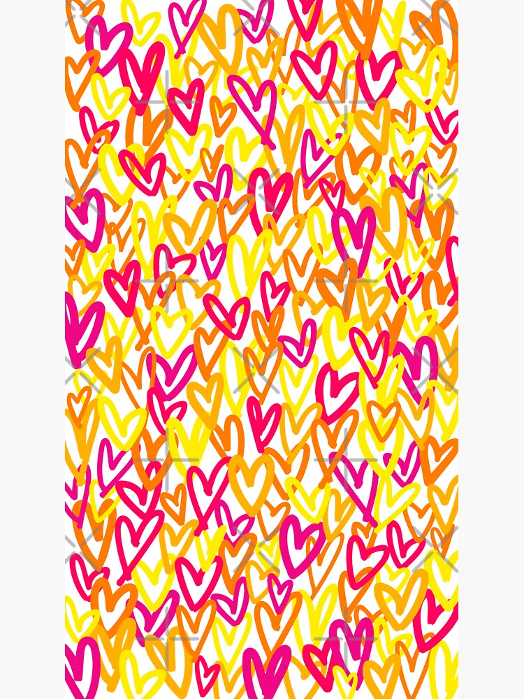 "preppy hearts" Sticker for Sale by ccaaiittlllyynn | Redbubble