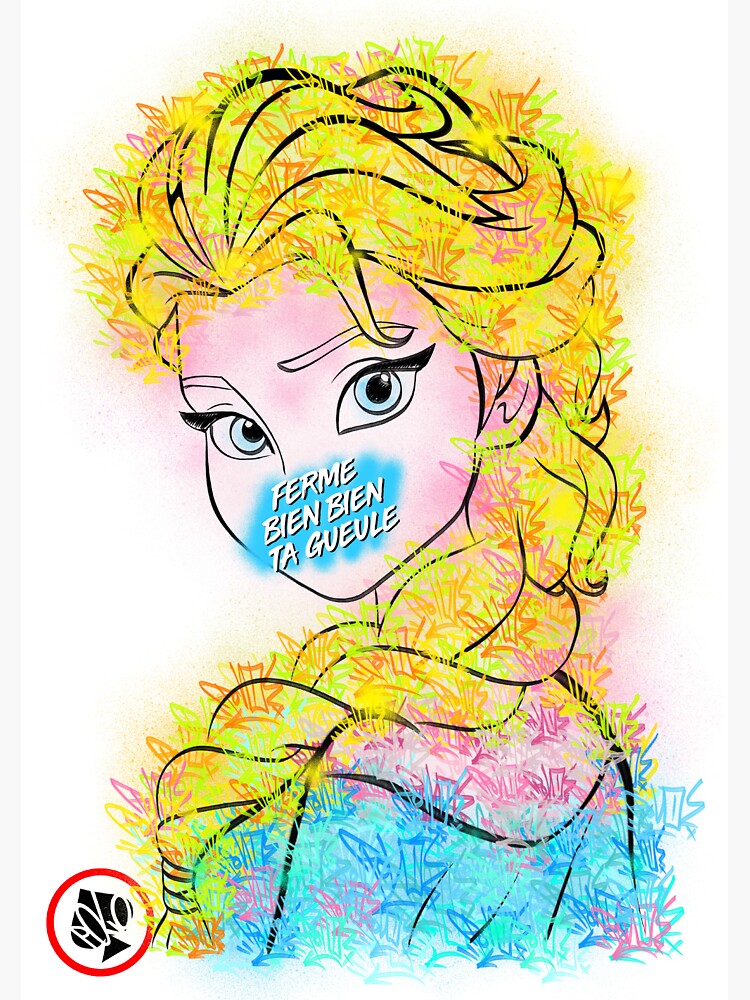 "Frozen Graffiti" Sticker for Sale by allograffiti | Redbubble