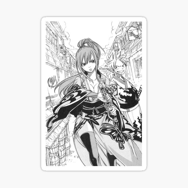"Erza Scarlet" Sticker for Sale by MangaPanels | Redbubble