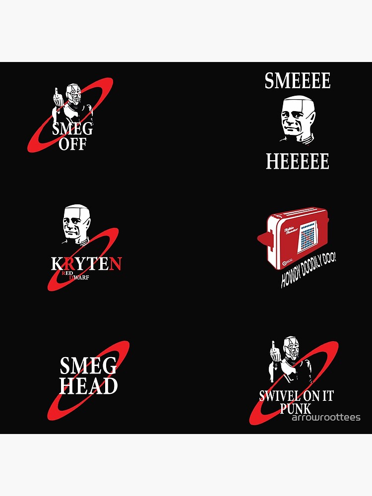 "Red Dwarf Sci Fi Sticker Pack Beta" Poster by arrowroottees | Redbubble