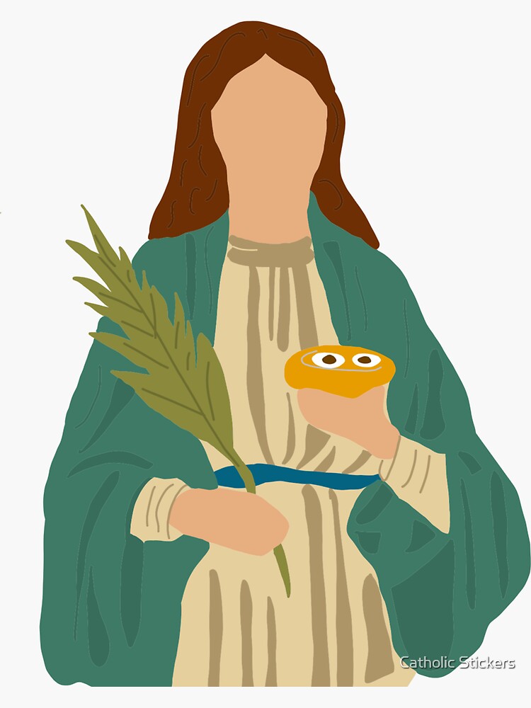 "St. Lucy" Sticker for Sale by religiousroast | Redbubble
