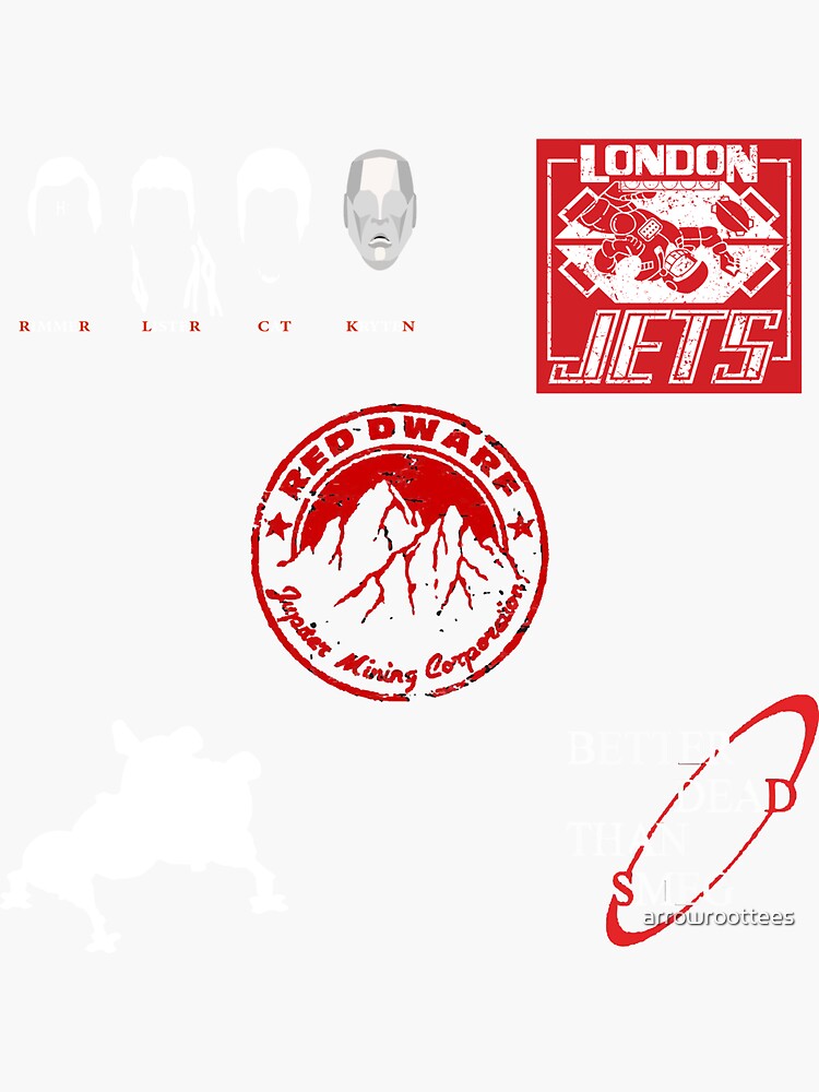 "Red Dwarf Sci Fi Sticker Pack Theta" Sticker for Sale by arrowroottees ...