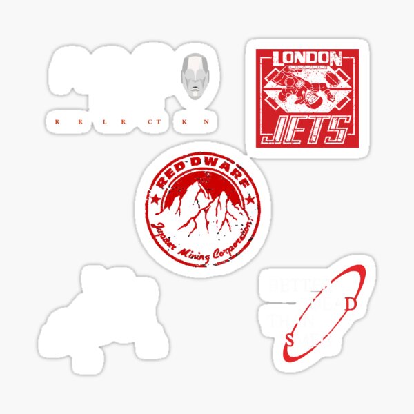 "Red Dwarf Sci Fi Sticker Pack Theta" Sticker for Sale by arrowroottees ...