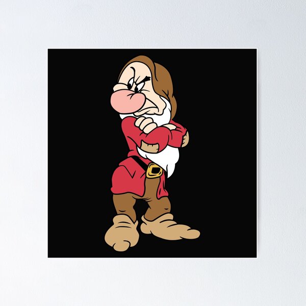 "GRUMPY SNOW WHITE AND THE SEVEN DWARFS" Poster by angelescar | Redbubble