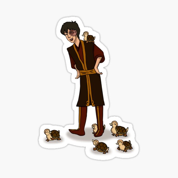 "Zuko and Turtle Ducks" Sticker for Sale by arushidraws | Redbubble