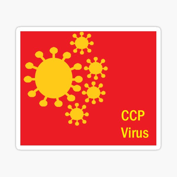 Ccp Virus Stickers | Redbubble