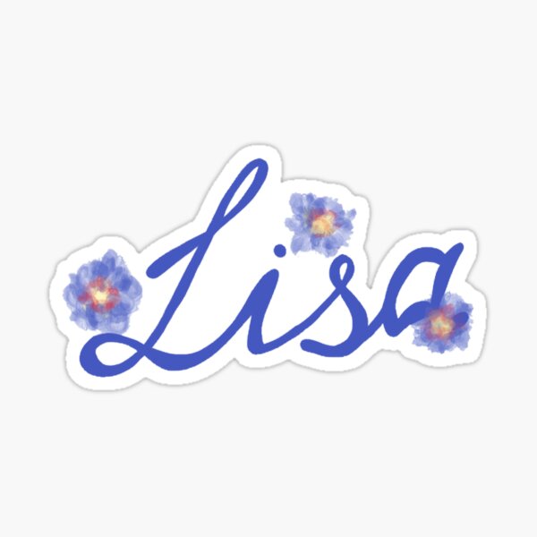 Lisa Name Stickers | Redbubble