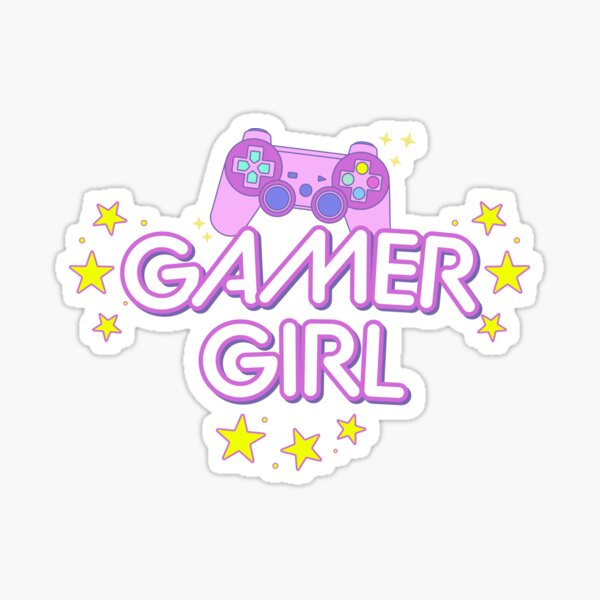 "Gamer Girl Sticker" Sticker by sundae-artisan | Redbubble