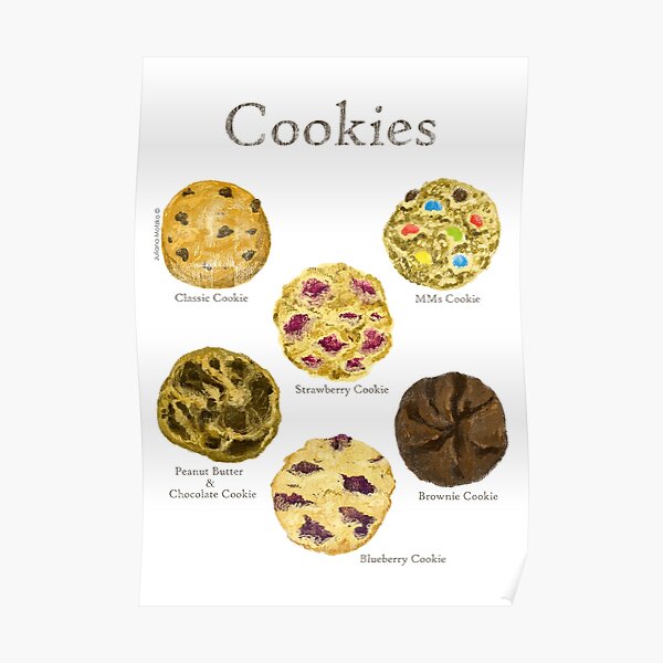 "Cookies" Poster by julianamotzko | Redbubble