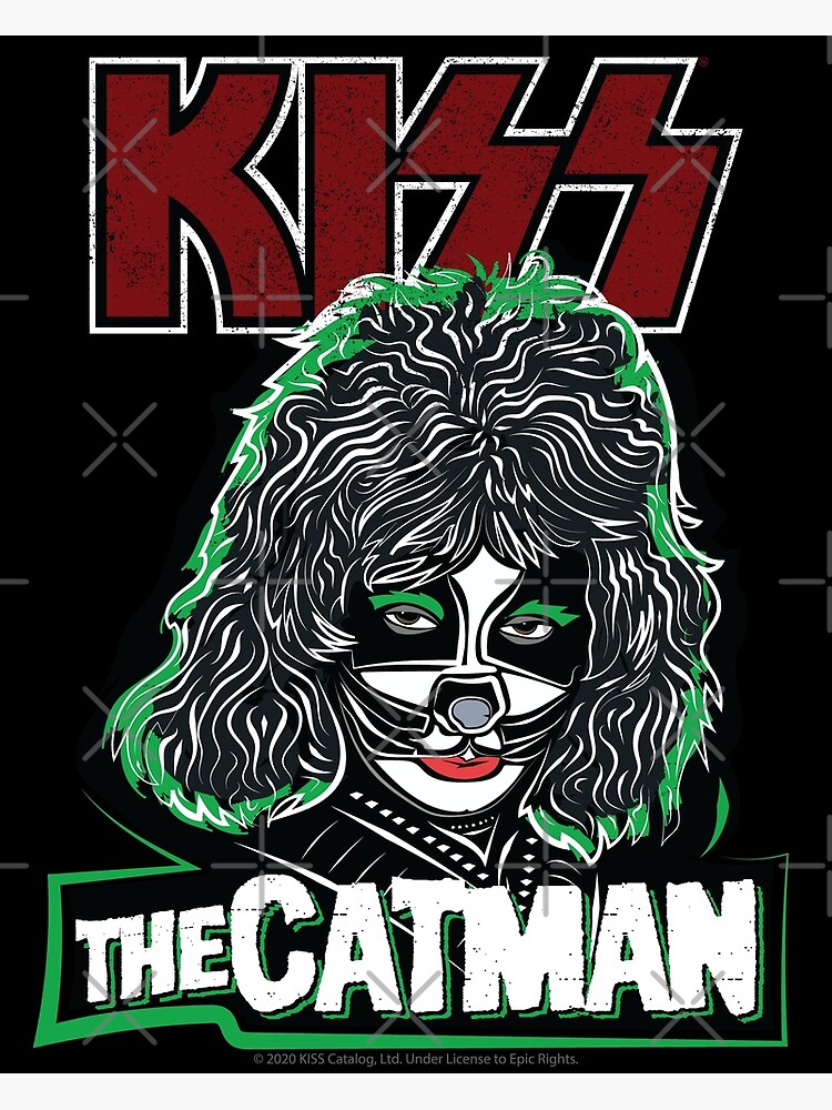 "KISS The Catman Illustration" Poster for Sale by DivingDevils | Redbubble
