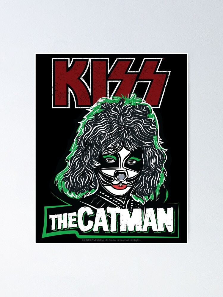 "KISS The Catman Illustration" Poster for Sale by DivingDevils | Redbubble