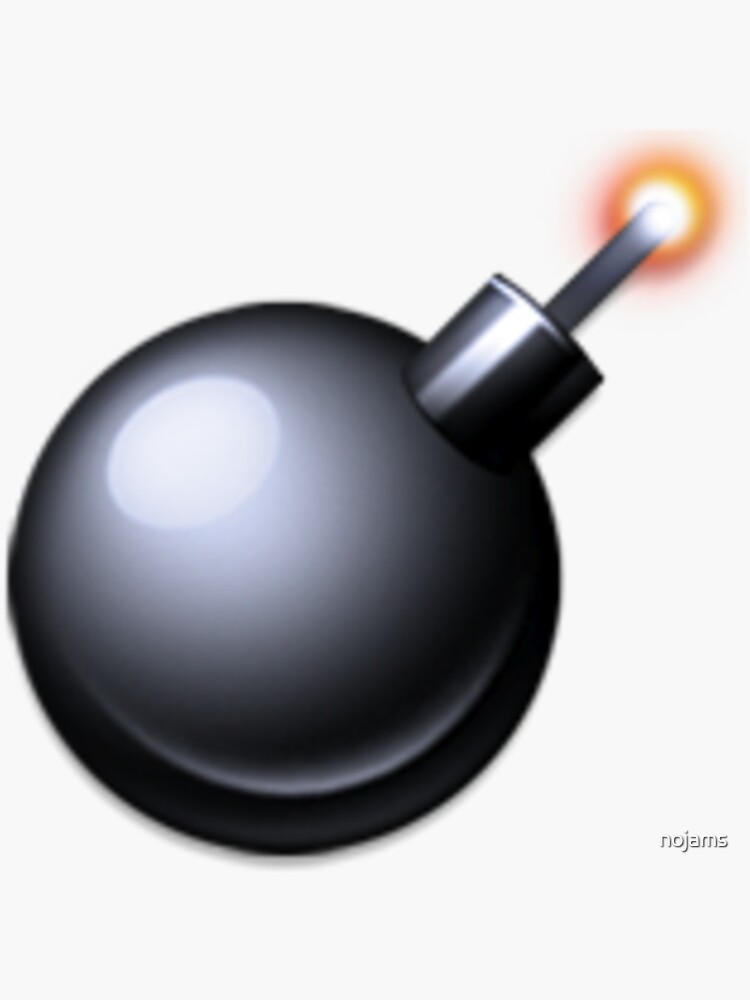 "Bombe Emoji" Sticker von nojams | Redbubble