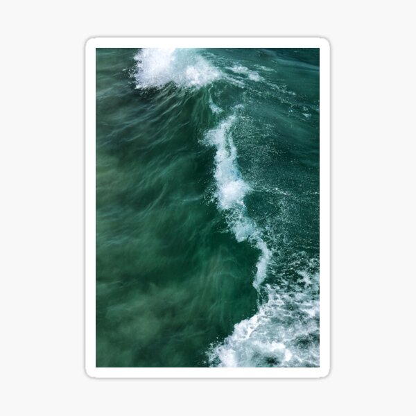 "Wave line on the ocean" Sticker for Sale by AngelaMarshall | Redbubble