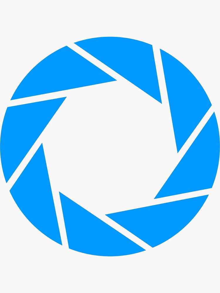 Pegatina «Aperture Science Logo» de Zaber | Redbubble