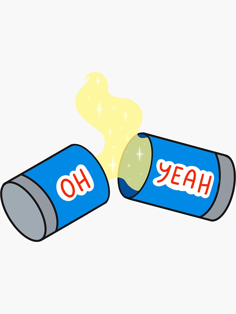 "Oh Yeah" Sticker for Sale by wholesomegothic | Redbubble