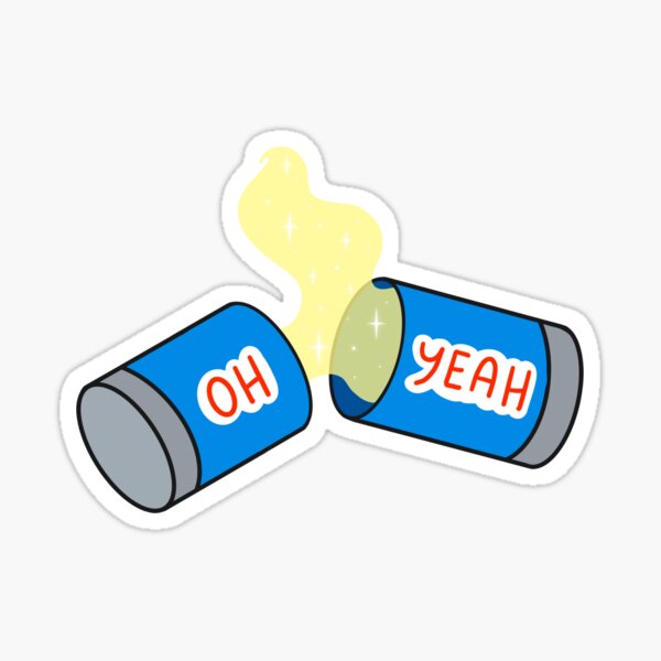 "Oh Yeah" Sticker for Sale by wholesomegothic | Redbubble