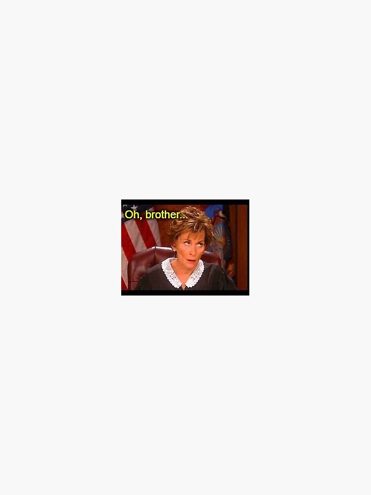 "judge judy" Sticker by eswoods123 | Redbubble