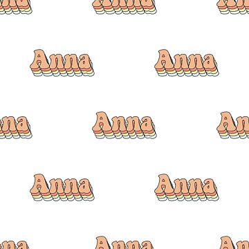 "Anna - Custom Aesthetic Trendy Name" Sticker for Sale by jdotrdot712 ...
