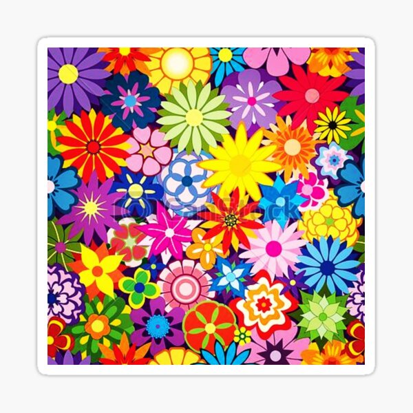 "flower children" Sticker by ANIME-ART1 | Redbubble