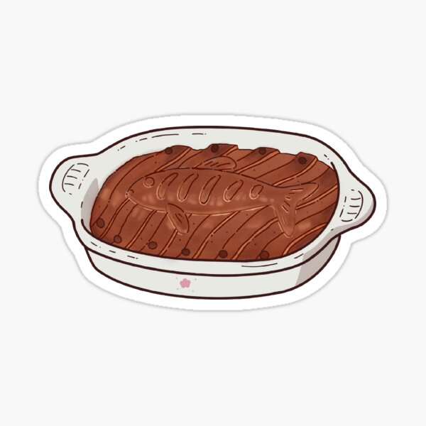 "Kiki’s Fish Pie" Sticker for Sale by WallflourStudio | Redbubble