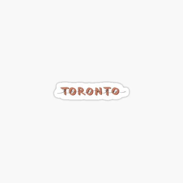"Toronto stacked lettering" Sticker for Sale by ogretherainbow | Redbubble