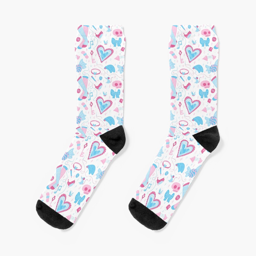 "Trans Pride Pattern" Socks for Sale by aquaspider | Redbubble