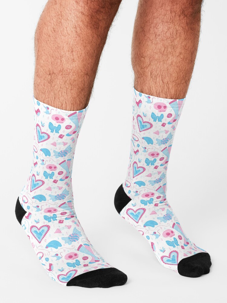 "Trans Pride Pattern" Socks for Sale by aquaspider | Redbubble