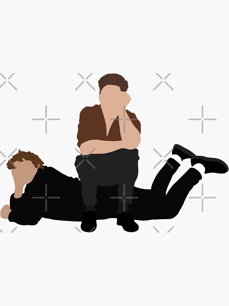 "Niall Horan & Lewis Capaldi sticker, tote bag, poster or mug" Sticker ...