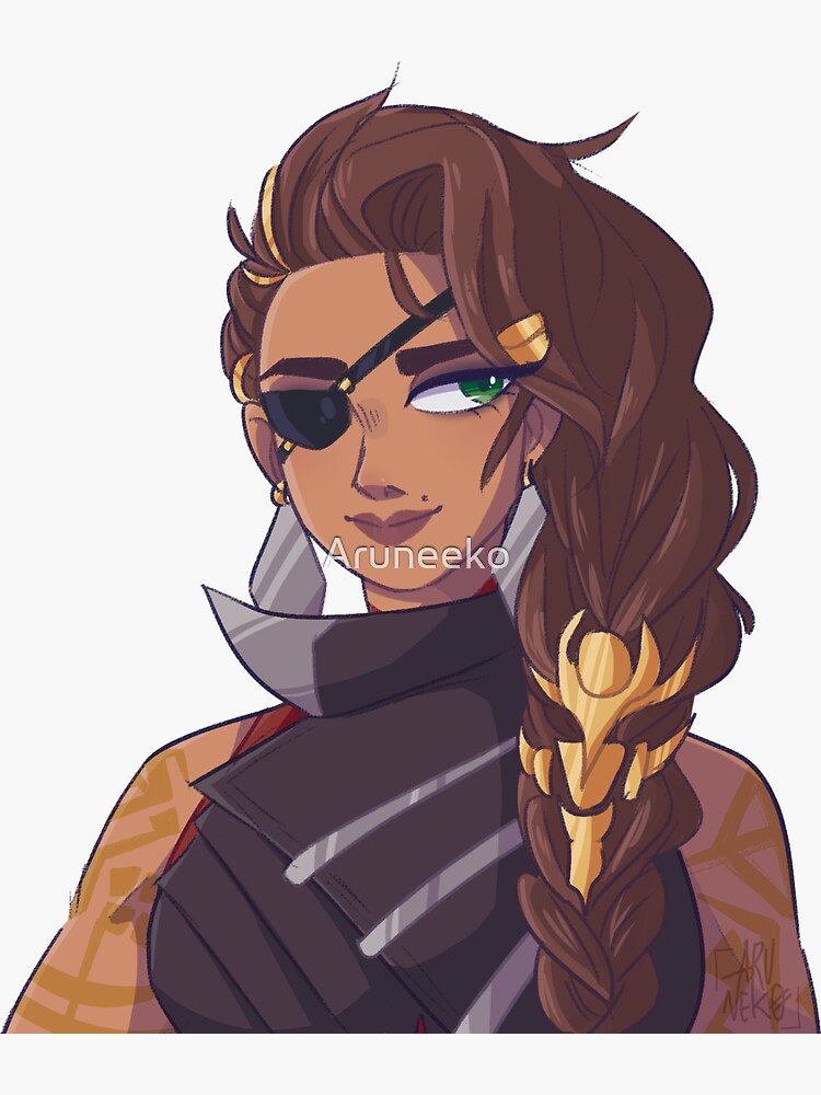 "Samira" Sticker by Aruneeko | Redbubble