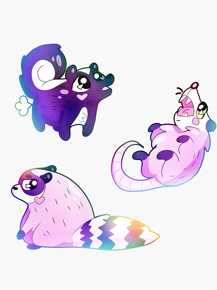 "Rainbow Rodents " Sticker for Sale by Shae-butters | Redbubble