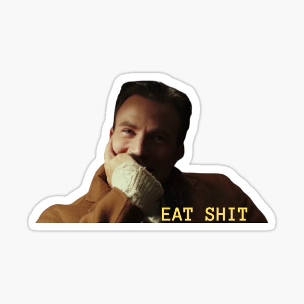 "Chris Evans Knives Out" Sticker for Sale by chrisevanswife | Redbubble