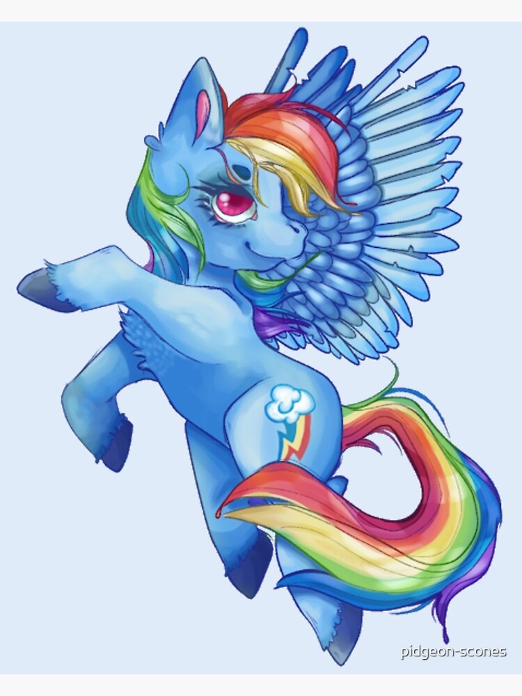 "Rainbow Dash (My Little Pony)" Poster by pidgeon-scones | Redbubble