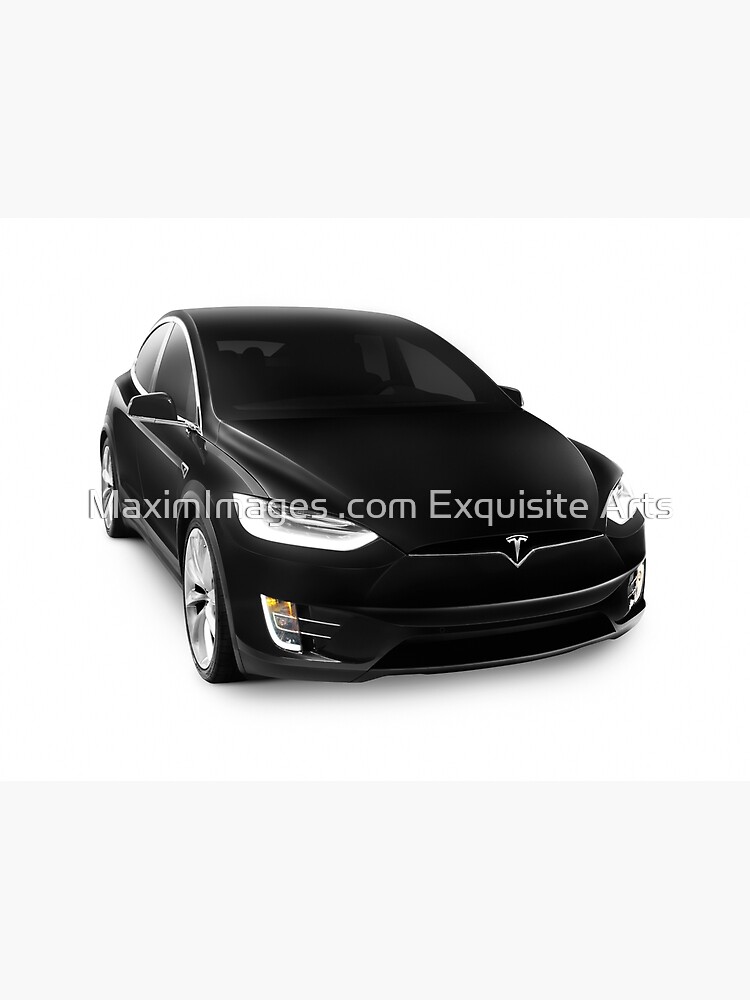 Poster « Noir 2017 Tesla Model X luxe SUV voiture électrique isolée sur ...