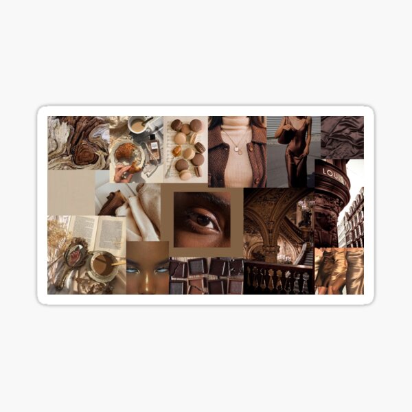"Beautiful Brown Aesthetic" Sticker for Sale by arielmessenger | Redbubble
