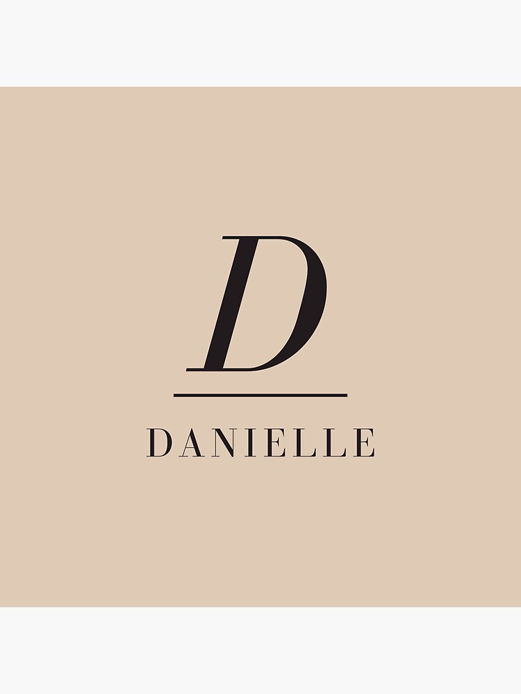 "Monogram D | Danielle | Custom Name | Neutral Minimalist " Sticker for ...