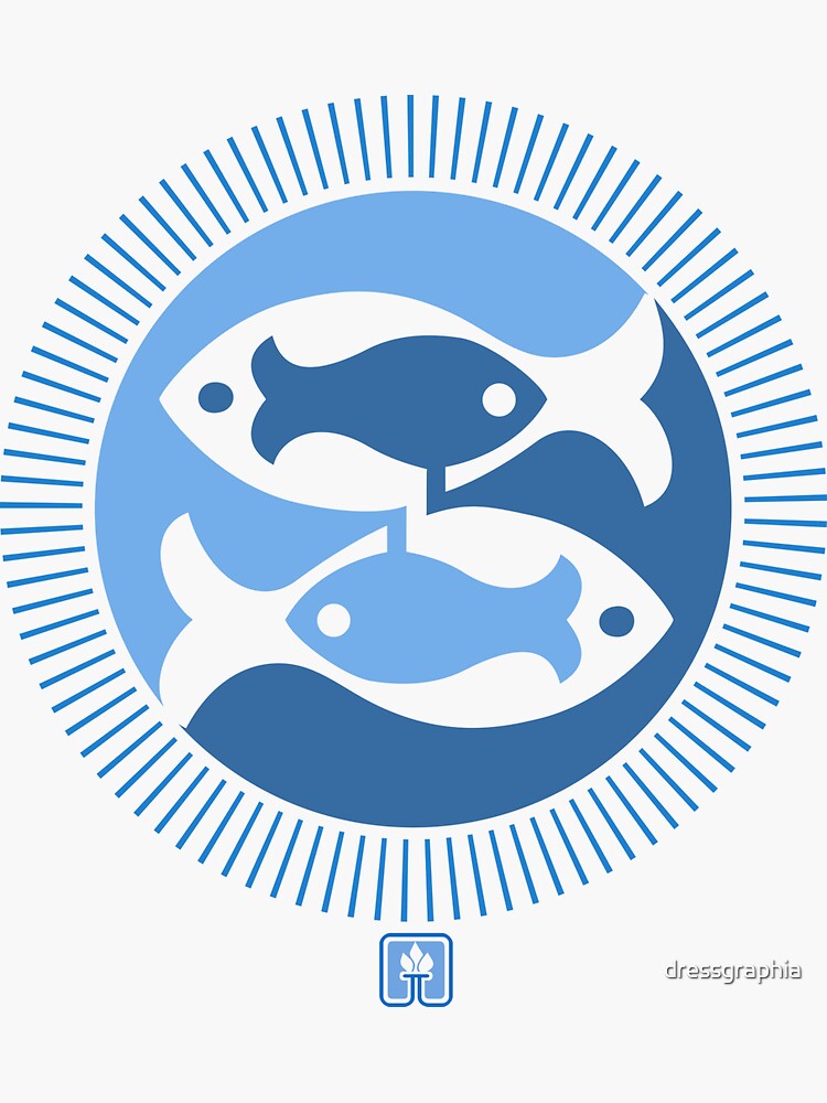 "Jin Jang Fish" Sticker for Sale by dressgraphia | Redbubble