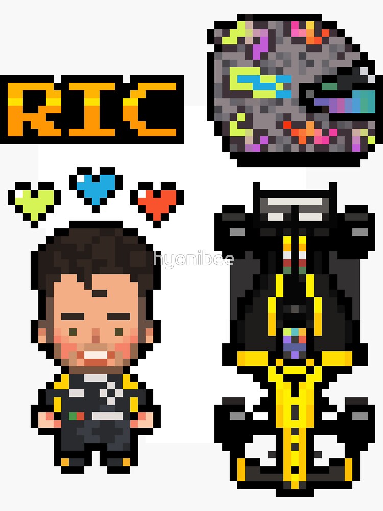 "Ric " Sticker for Sale by hyonibee | Redbubble