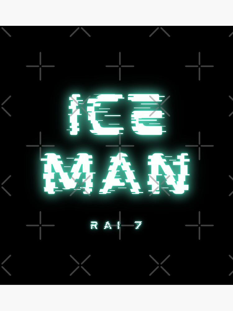 " Kimi Raikkonen Iceman RAI 7 | Formula One" Sticker by Desznr | Redbubble
