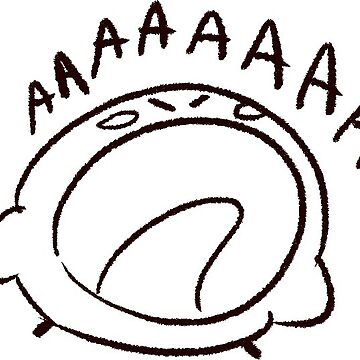 "AAAAAAAA" Sticker for Sale by muffinsnakes | Redbubble