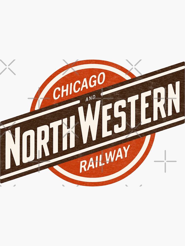 "Chicago and North Western Railroad" Sticker for Sale by turboglyde ...