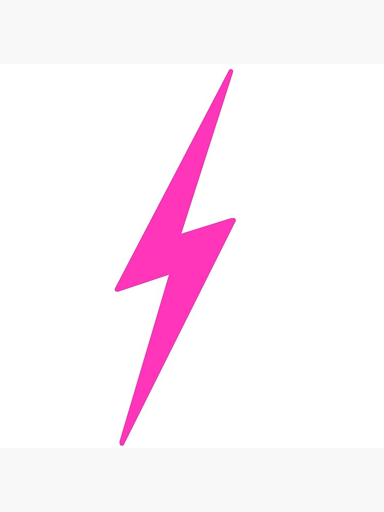 "Pink lightning bolt" Poster for Sale by Morgancreations | Redbubble