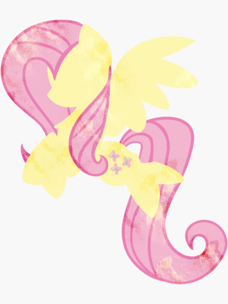 "Fluttershy" Sticker for Sale by WindWaker13 | Redbubble