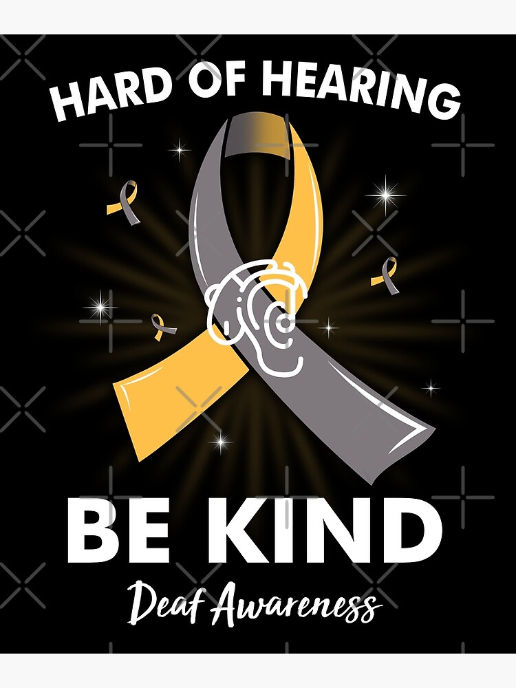 "Cool Deaf Awareness Survivor Birthday Shirt Be Kind Hard Of Hearing ...