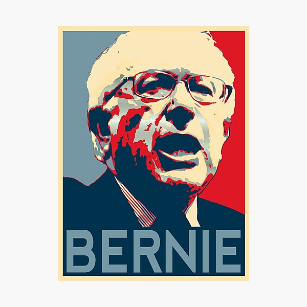 "bernie sanders" Photographic Print for Sale by support-a-vet | Redbubble