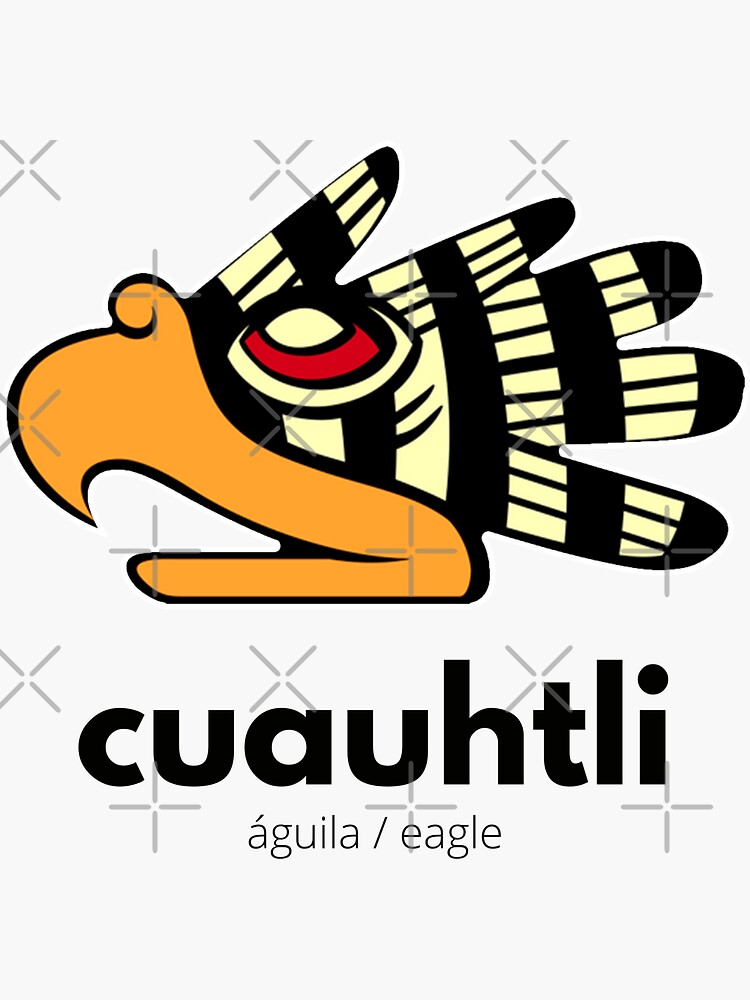 "Águila azteca, cuauhtli " Sticker by Caracol-Spanish | Redbubble
